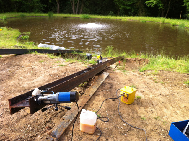 building a suspended jetty